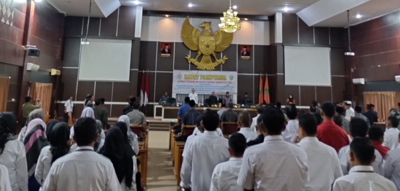 DPRD Tebo Gelar Rapat Paripurna Dalam Rangka Penyampaian Pendapat Akhir Fraksi-fraksi Rancangan ...